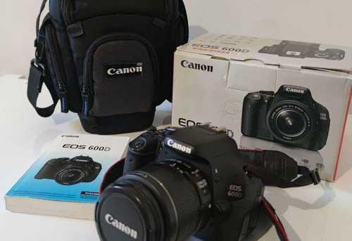 Зеркальный фотоаппарат Canon EOS 600d EF-S18-55 II