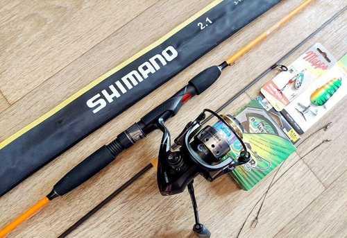 Спиннинг shimano полный комплект