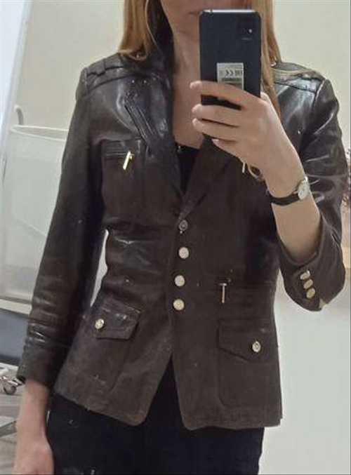 Куртка кожаная Elisabetta Franchi