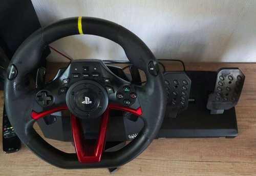 Руль hori Wireless Racing Wheel Apex PS4, черный