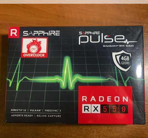 Видеокарта Sapphire AMD Radeon RX 550 pulse OC