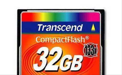 Карта памяти Transcend Compact Flash 32GB 133x