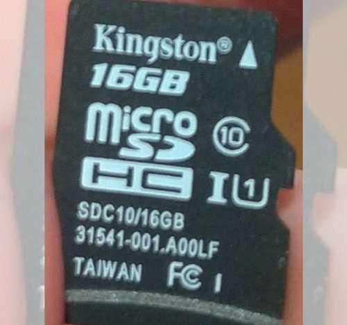 Карта памяти Microsd Kingston 16gb