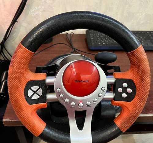 Игровой руль для пк bravis PU-V5
