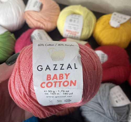 Пряжа gazzal baby cotton