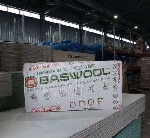 Каменная вата утеплитель baswool Экорок 150 2 плит