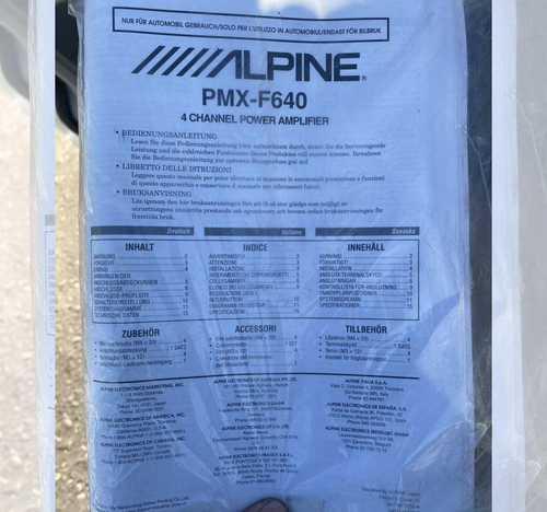 Alpine PMX-F640