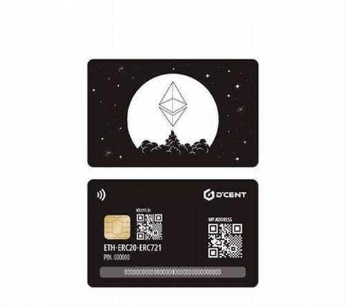 Аппаратный кошелёк D'cent Ethereum Card Wallet