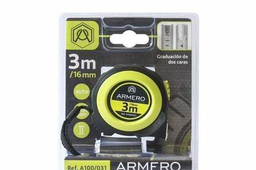 Рулетка Armero 3м х16мм автоблок магнит (A100/031)