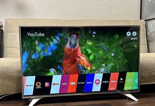 Web OS LG 49" 125 cm, Wi Fi, Smart TV, цифровое тв