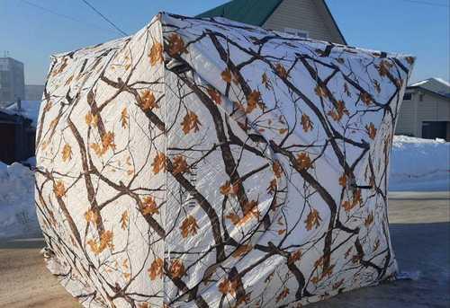 Зимняя палатка куб #2403 утеплённый 2.4*2.4*2.5м