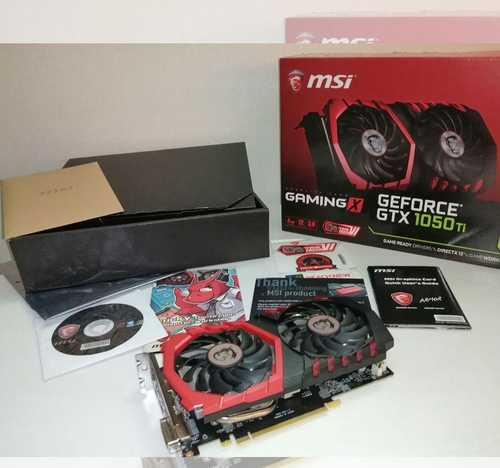 Видюха MSI GeForce GTX 1050Ti gaming X 4Gb gddr5