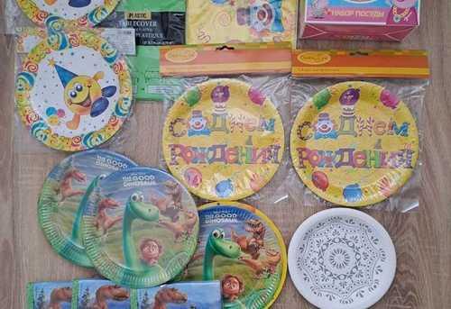 Детская одноразовая посуда для праздника