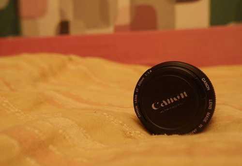 Обьектив Canon lens EF 50mm 1:1.4