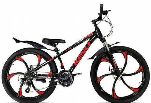 Велосипед kenli 26" KL2600 черный/красный (2023)