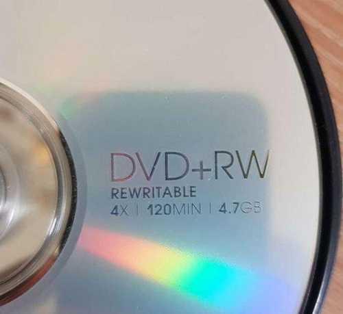 DVD+RV диски, новые, 10 шт
