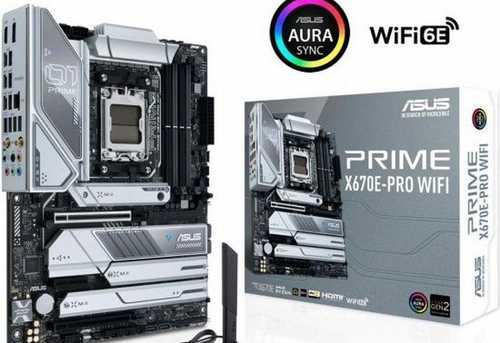 Мат.плата asus prime X670E-PRO wifi новые/ростест