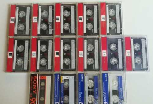 Аудиокассеты Sony, Denon, agfa, JVC (80-е и 90-е)