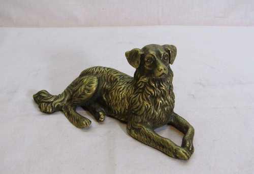 Статуэтка старинная "Собака" Бронза 19 век №8609