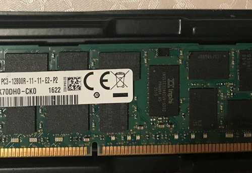 Серверная память Samsung DDR3 8 гб 1600 мгц, ECC R