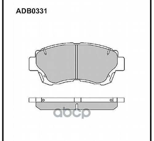 Колодки тормозные дисковые перед ADB0331 AL