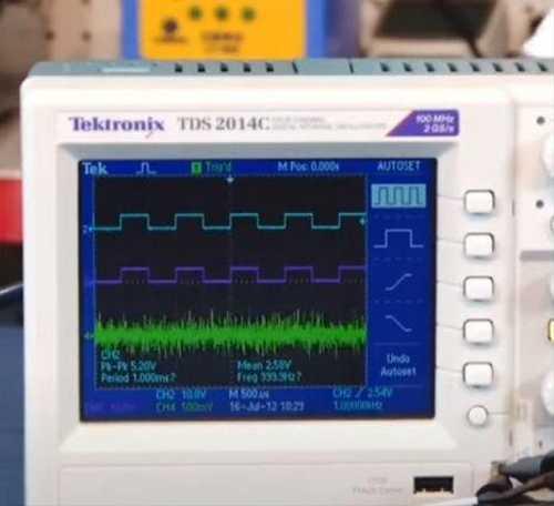 Осциллограф tektronix tds2014c