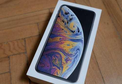 Коробка от iPhone Xs Max Silver 256 Gb с зарядкой