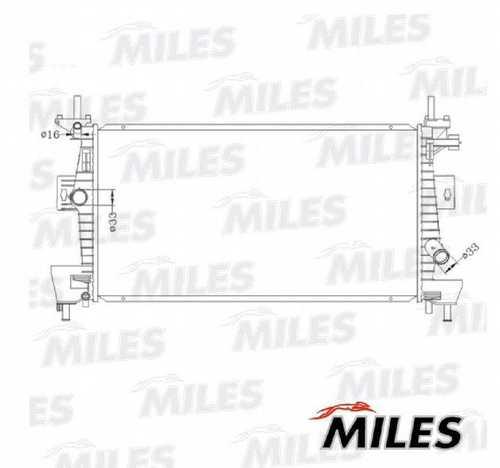 Радиатор охлаждения двигателя miles acrb131