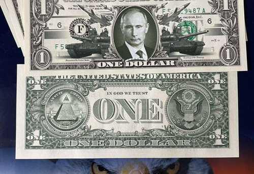 Коллекционная банкнота с Владимиром Путиным