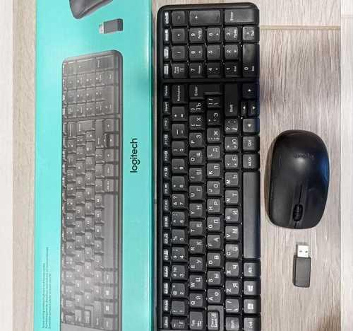 Беспроводная клавиатура и мышь logitech MK220