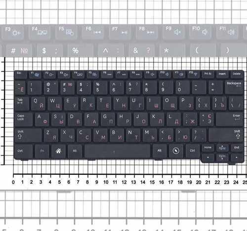 Клавиатура для нетбука Samsumg N100 черная