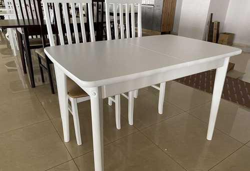 Стол обеденный раздвижной прямоугольный белый