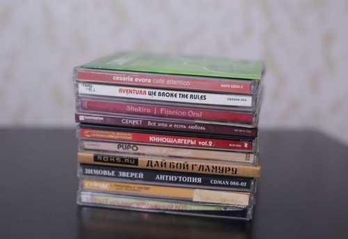 Музыкальные CD диски рок, поп, латино разные