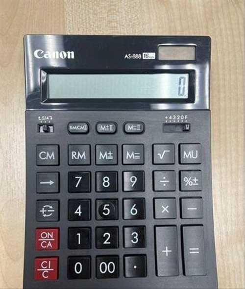 Калькулятор Canon