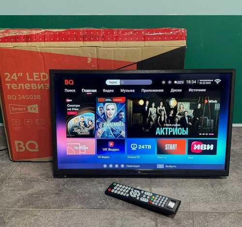 Телевизор 24" BQ SMART TV