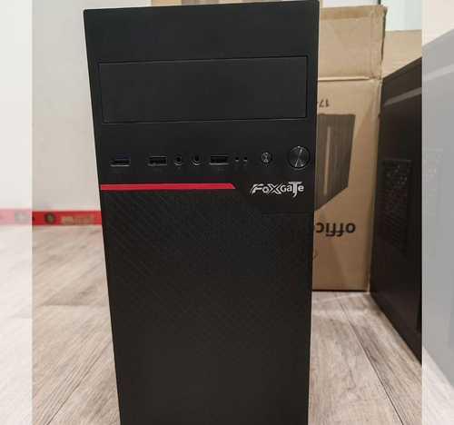 Корпус для пк компьютера с блоком питания microATX