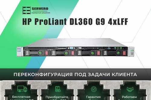 HP DL360 G9 4xLFF/2xE5-2690v3/14х16Gb/2x500WT