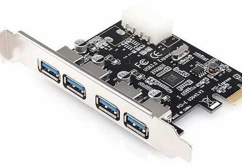 Адаптер карты расширения PCI-E с 4 портами USB 3.0