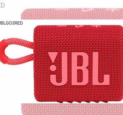 Jblgo3RED, Портативная акустика JBL GO 3 1.0, цвет