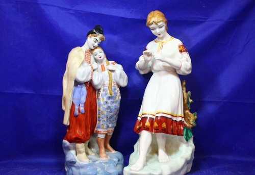 Фарфоровые статуэтки о любви Майская ночь Украинка