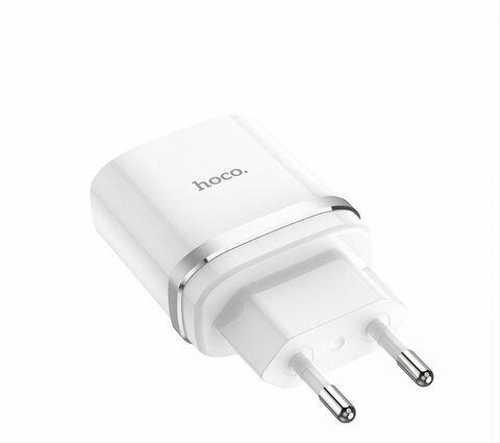 Блочок Hoco C12Q Smart USB, 3A, белый, 18W опт