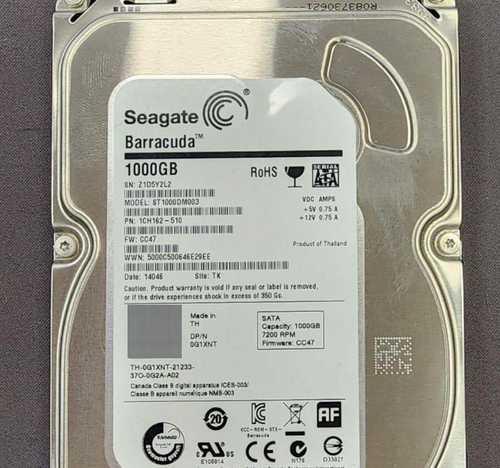 Жесткий диск 3.5" Seagate Desktop HDD 1 Тб