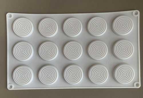 Форма диски спираль для декора муссовых десертов