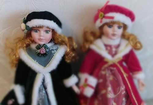 Винтажные фарфоровые куклы 30 см из Бельгии