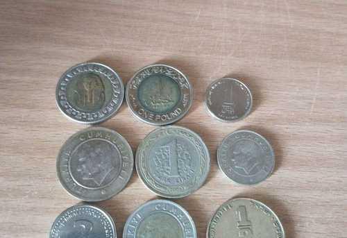 Набор монет Египет Турция израиль