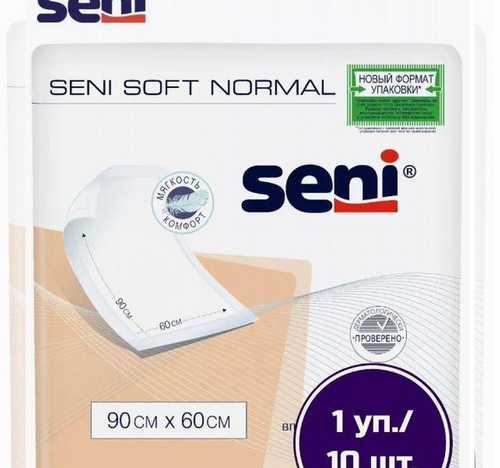 Seni Soft Normal простыни (пеленки) 60х90см 10 шт