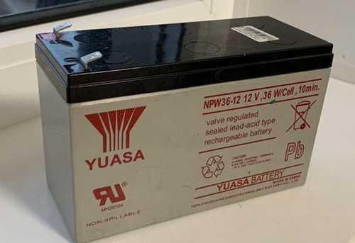 Аккамуляторная батарея Yuasa NP7-12