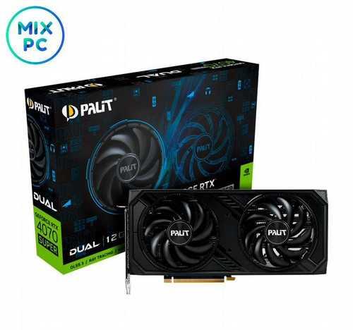 Видеокарта RTX4070 Super 12GB Palit Dual NED407S019K9-1043D