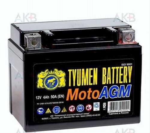 Аккумулятор tyumen battery 6мтс-4 AGM 12V 4Ah 45А