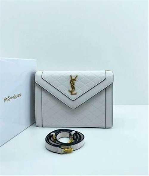 Новая женская сумка клатч Saint Laurent SL белая